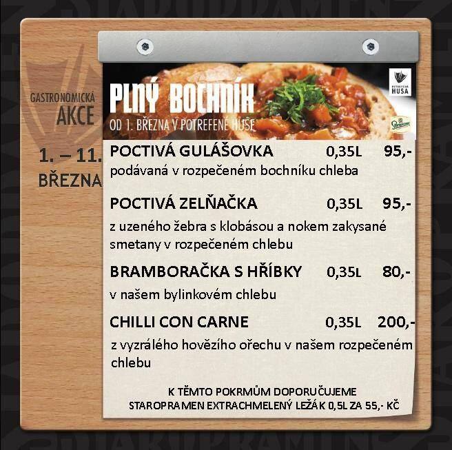 Potrefená husa Resslova Menu - Lunchtime/Zomato