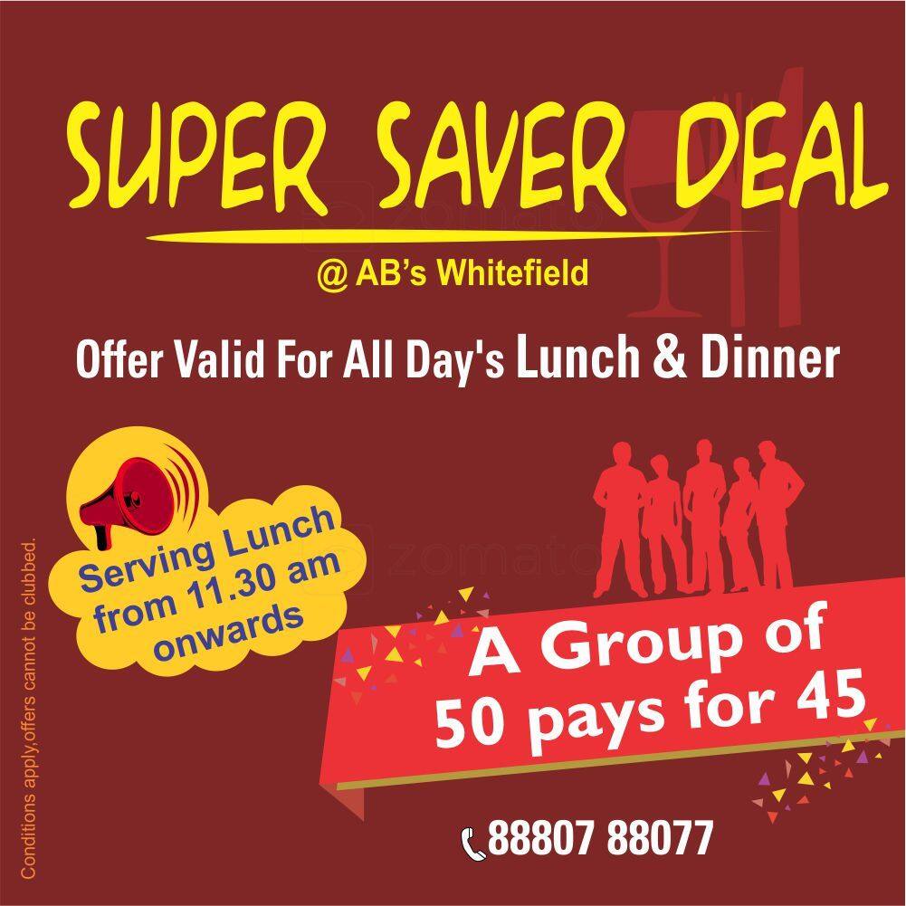 AB's - Absolute Barbecues Menu - Zomato