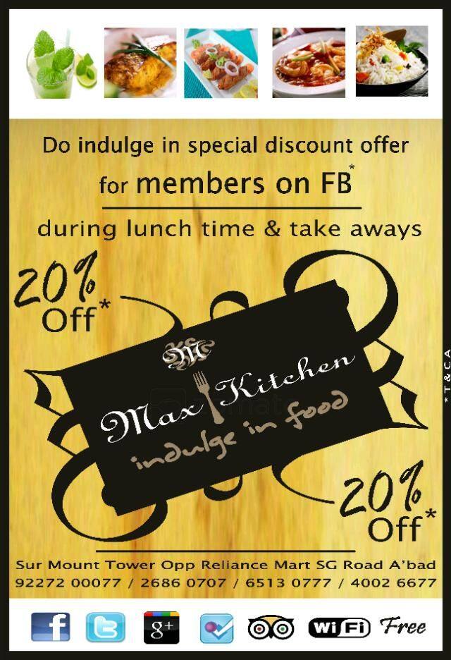 Max Kitchen Menu, Menu for Max Kitchen, Satellite, Ahmedabad - Zomato