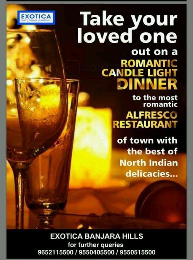 Exotica Menu, Menu for Exotica, Banjara Hills, Hyderabad - Zomato