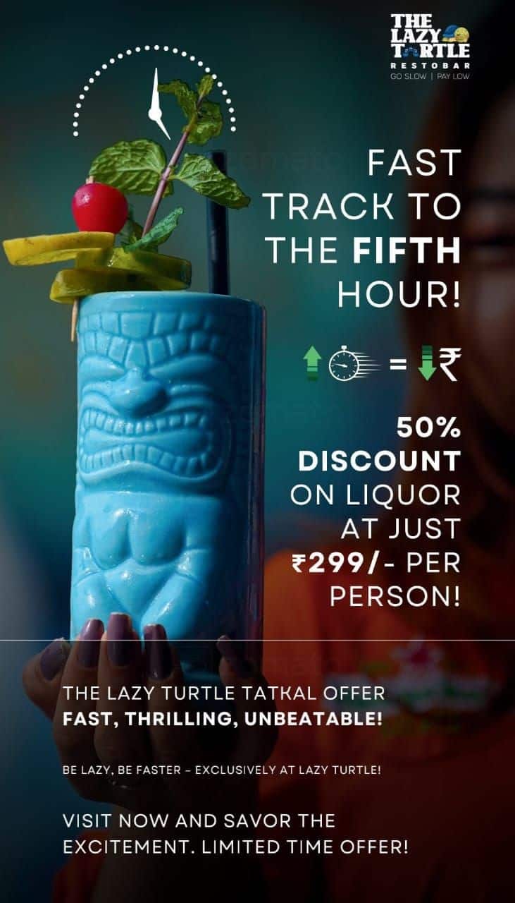 Menu of The Lazy Turtle, Koramangala 4th Block, Bangalore