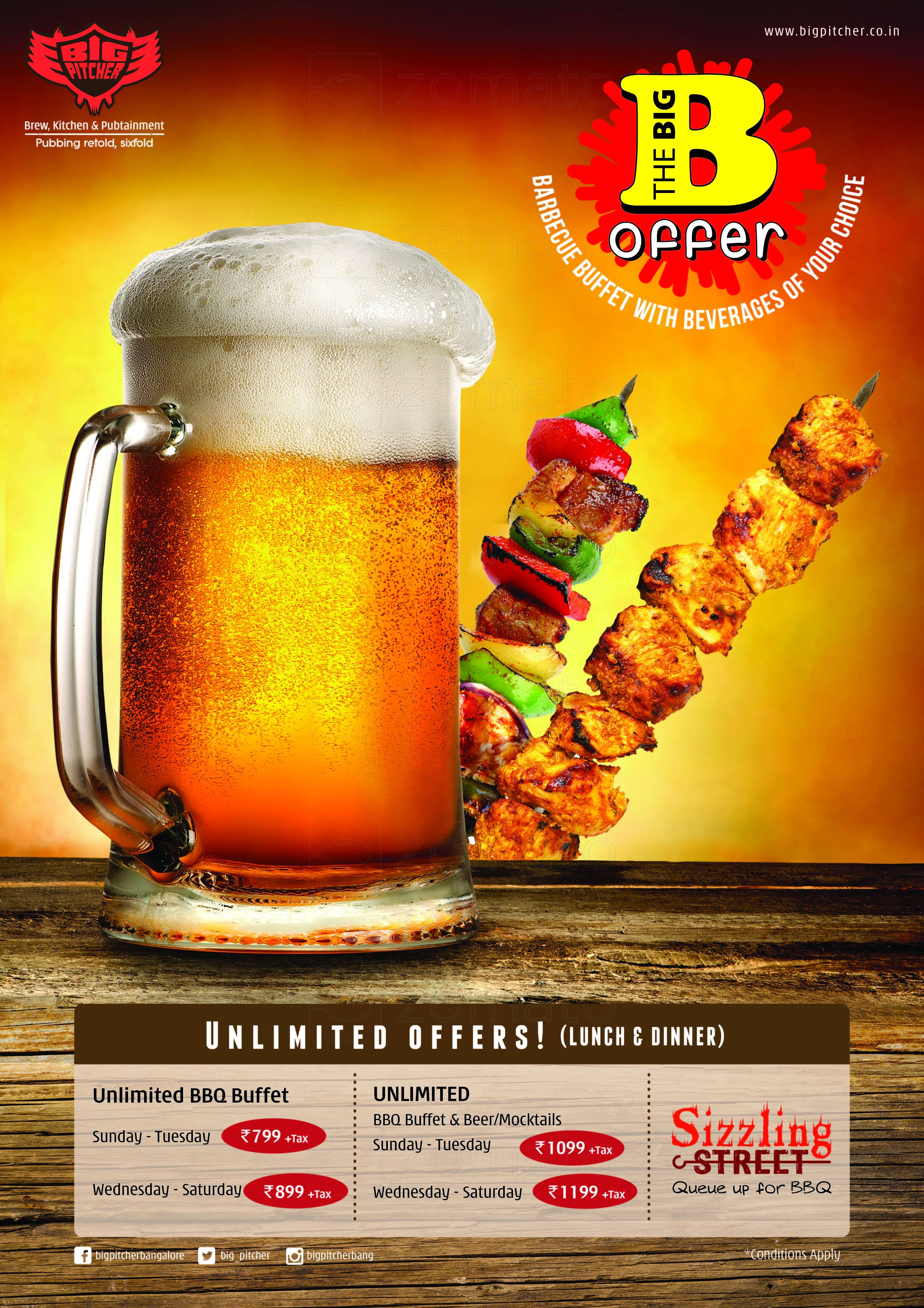 Big Pitcher, Old Airport Road, Bangalore - Zomato