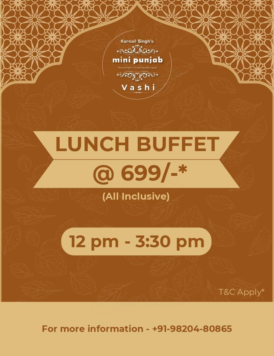 Menu of Mini Punjab Restaurant & Bar, Vashi, Navi Mumbai