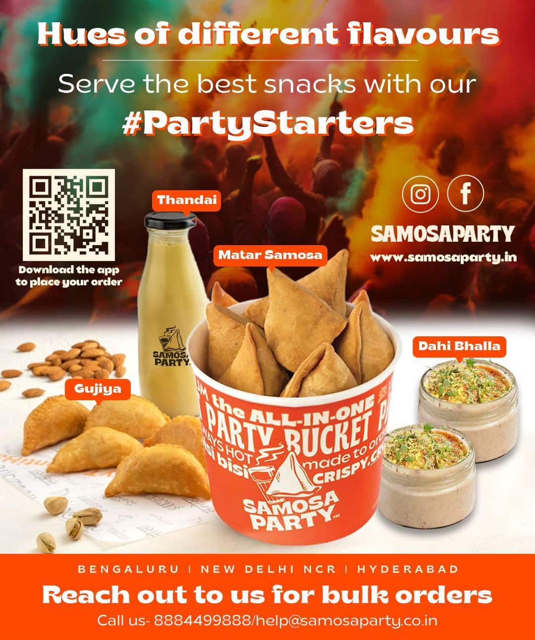 Menu of Samosa Party, Electronic City, Bangalore
