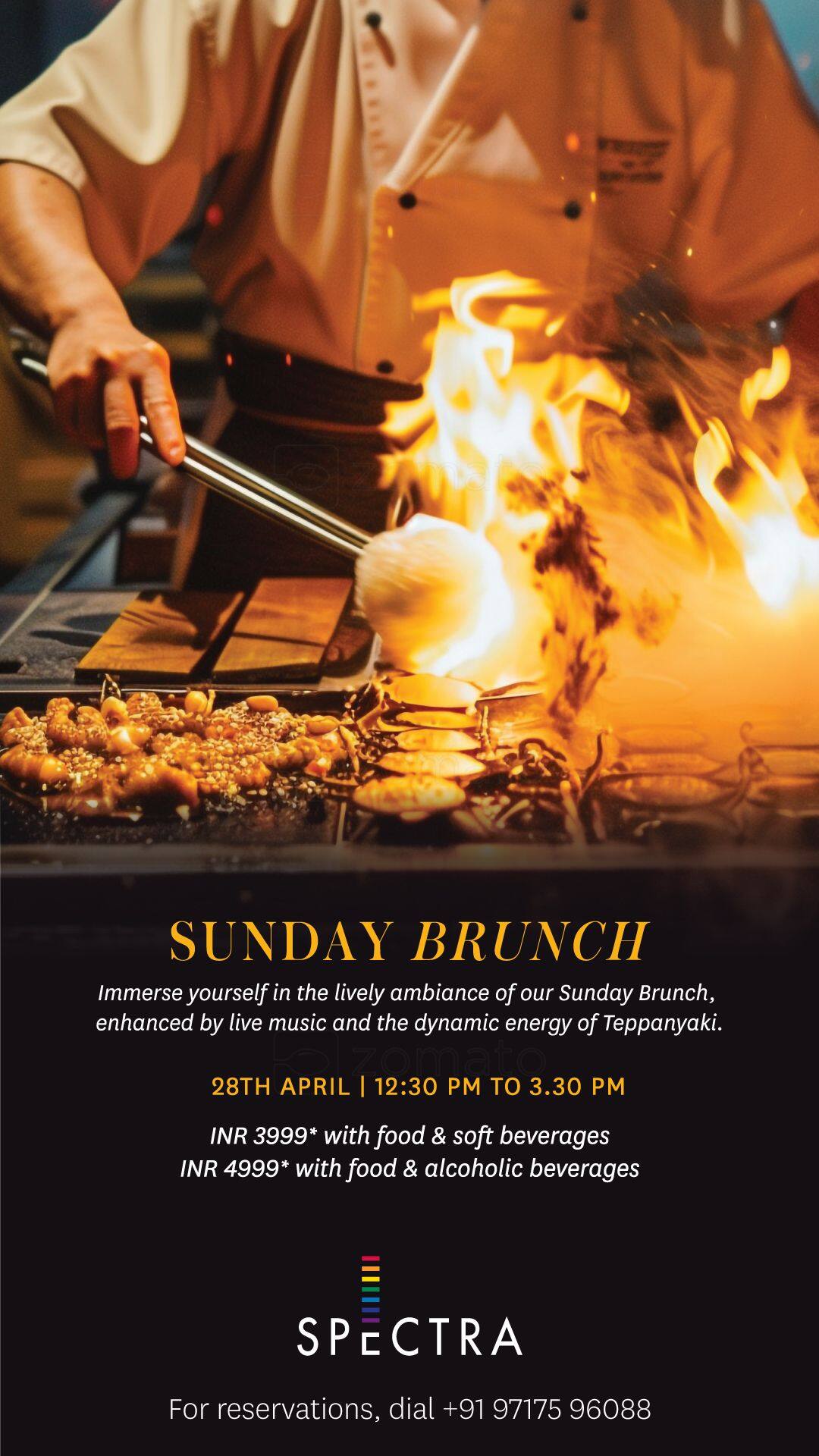 Menu of Spectra - The Leela Ambience, Leela Kempinski, Ambience Island ...