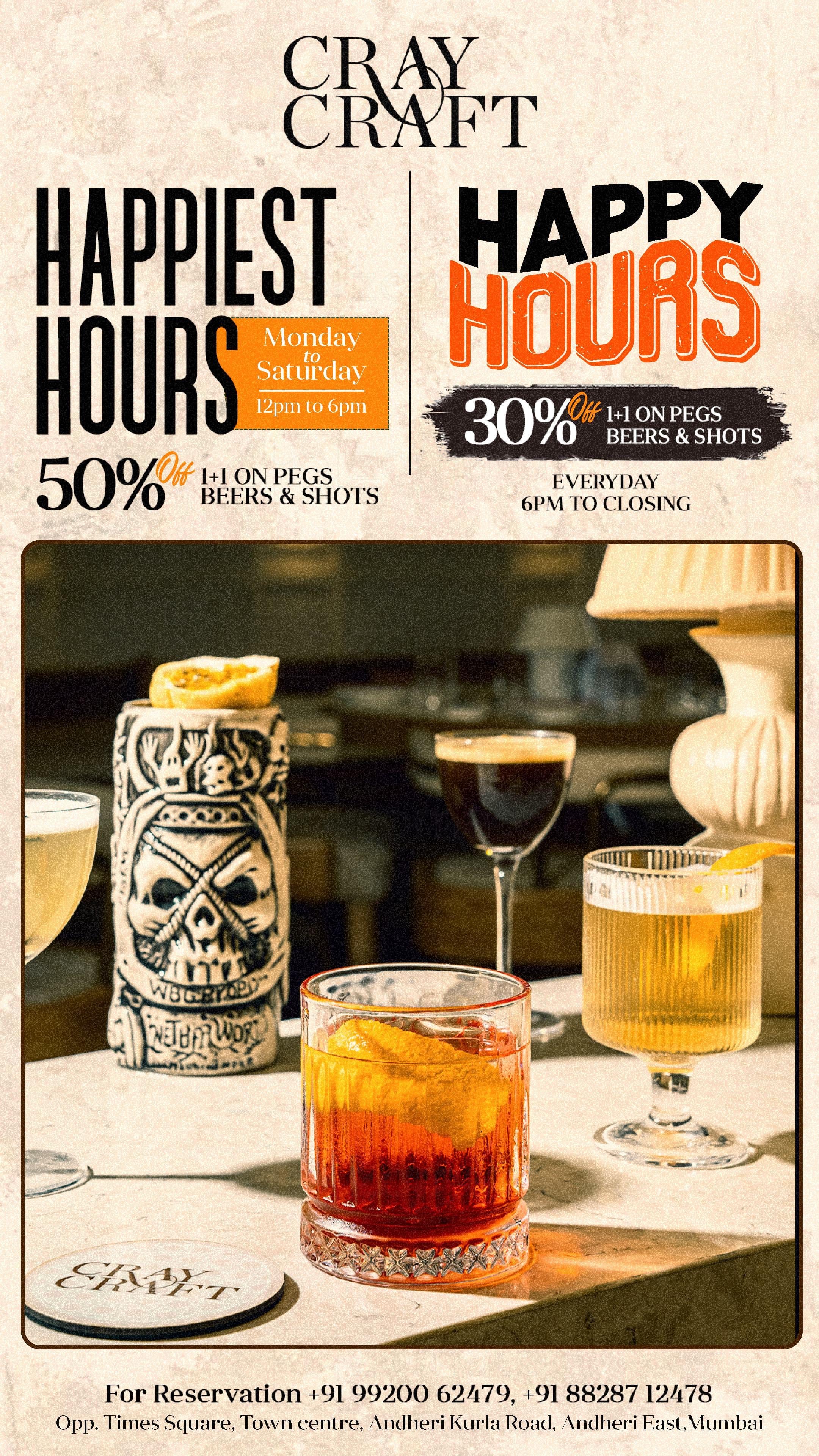 Menu of Cray Craft, Marol, Mumbai