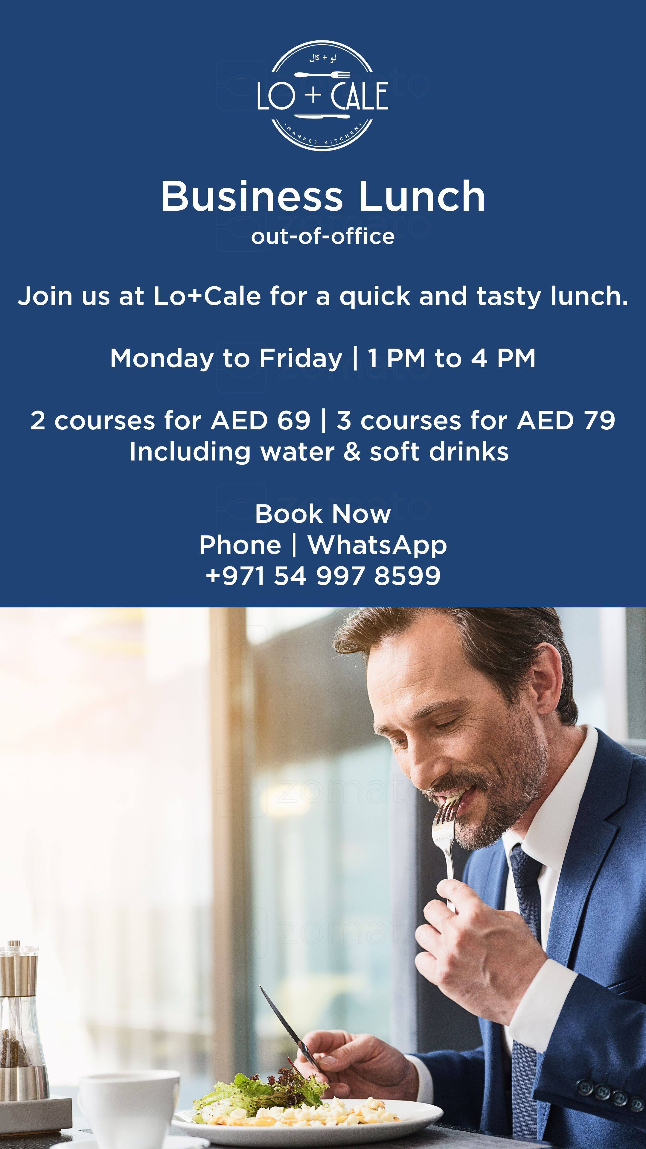 Menu of Lo+Cale - Crowne Plaza Dubai Marina, Dubai Marina, Dubai