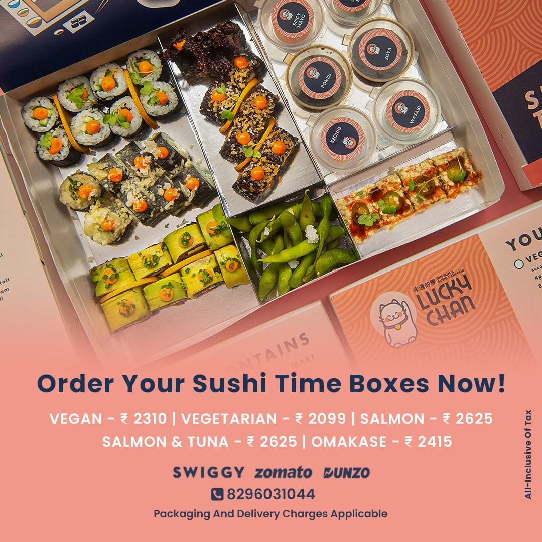 Menu of Lucky Chan - Dimsum & Sushi Parlour, Indiranagar, Bangalore