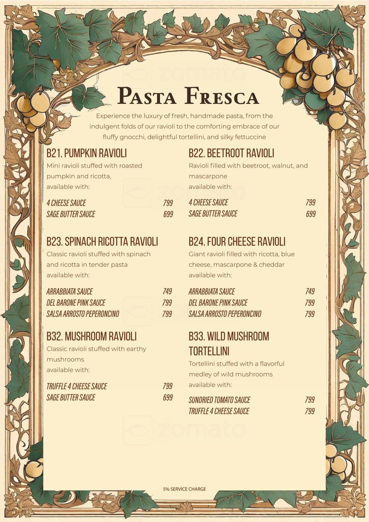 Little italy menu store