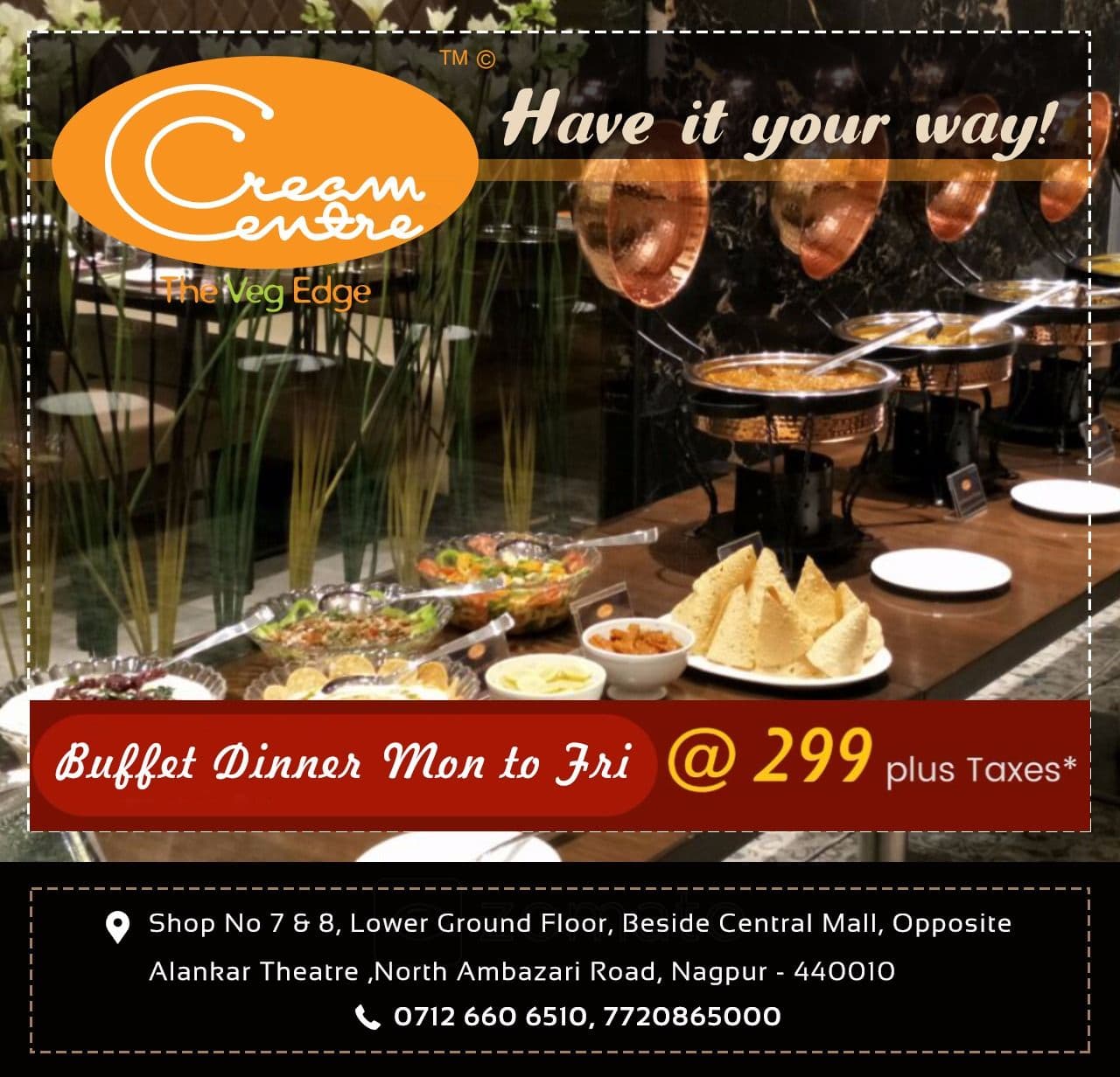 Cream Centre Menu, Menu for Cream Centre, Ramdaspeth, Nagpur - Zomato