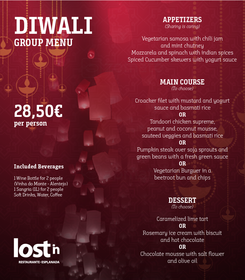 Menu at Lost In cafe, Lisbon