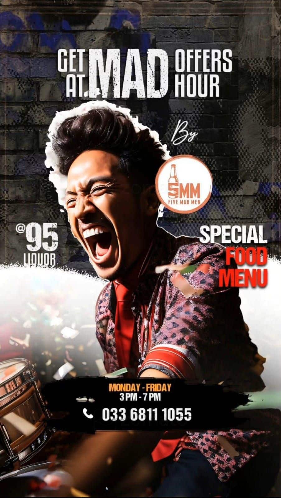 Menu of Five Mad Men, Sector 5, Salt Lake, Kolkata