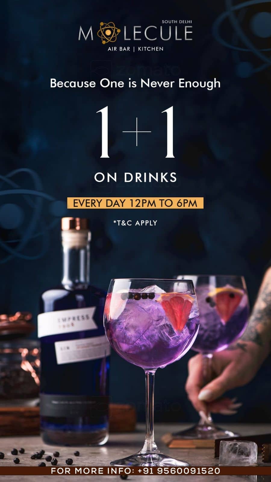 Menu of Molecule Air Bar, Green Park, New Delhi