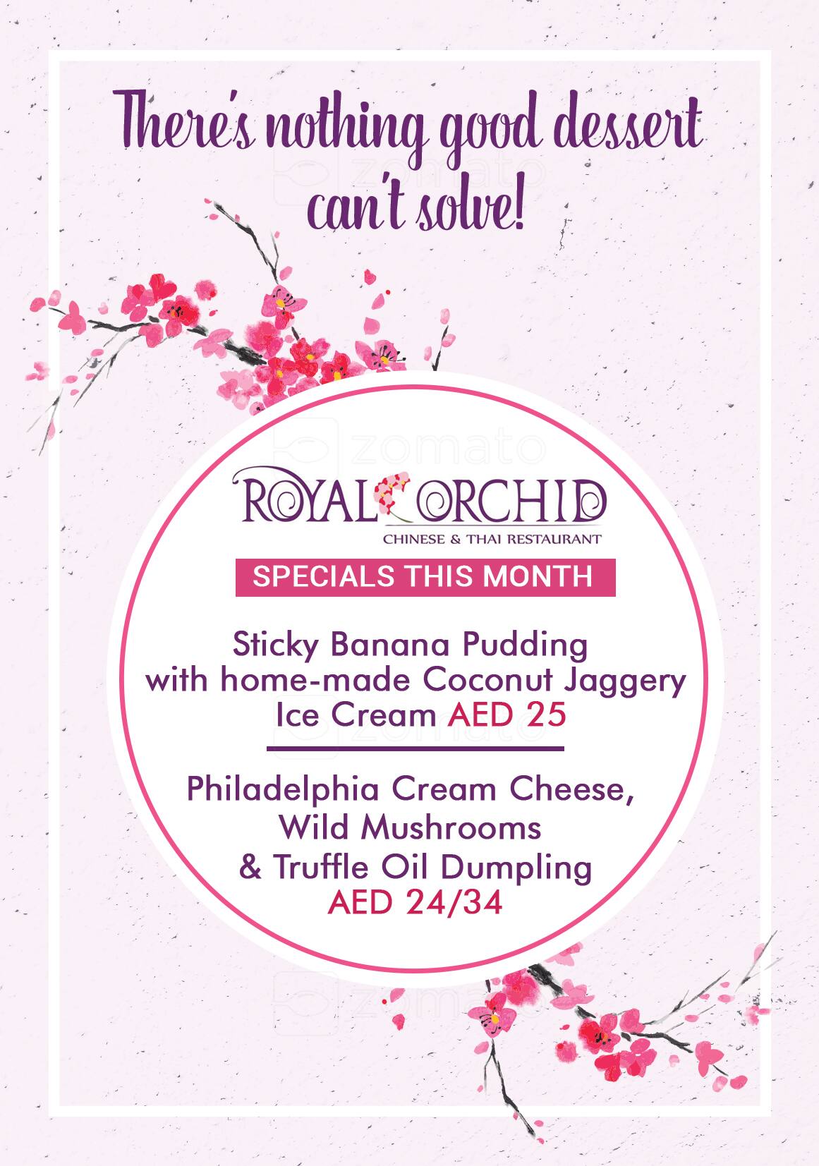 Royal Orchid Menu, Menu for Royal Orchid, Al Maryah Island, Abu Dhabi ...