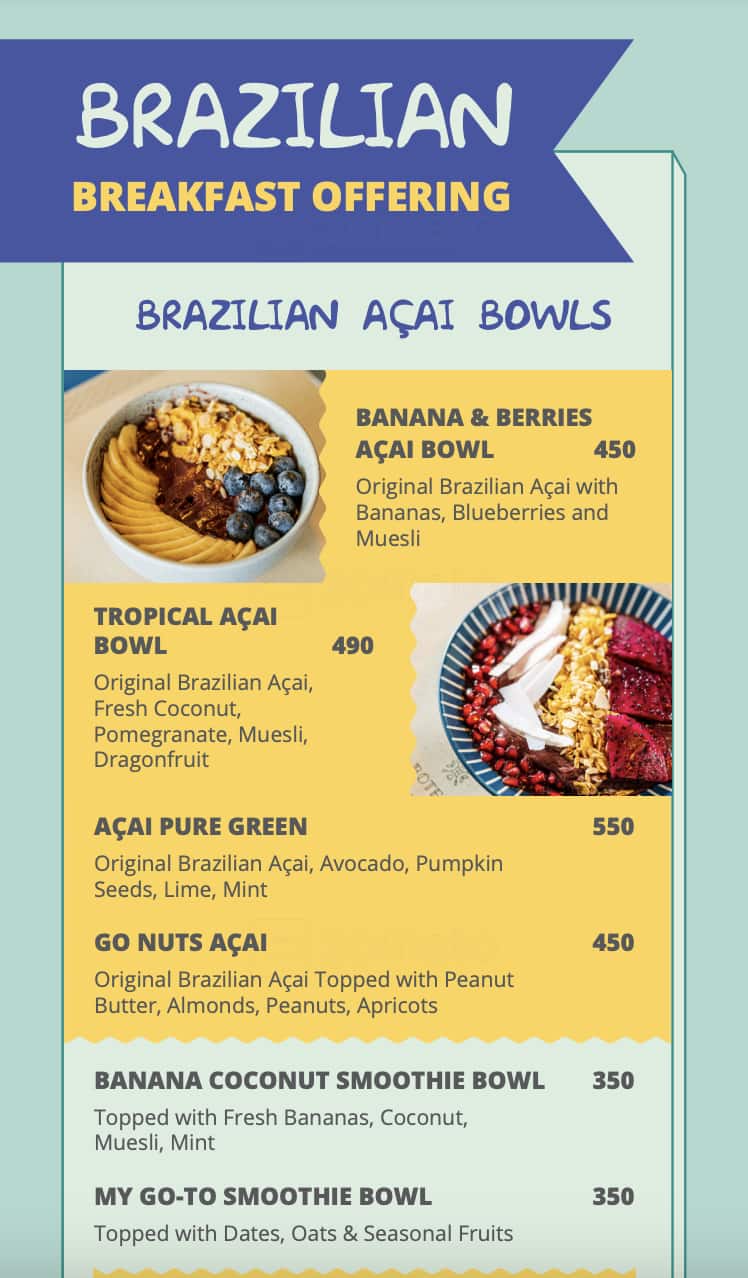 Menu of Boteco Restaurante Brasileiro, MG Road, Bangalore