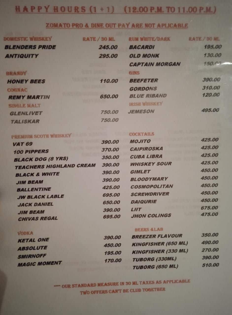 Menu of Friends Of Pho - Asian Fine Dining Club, Chinar Park, Kolkata