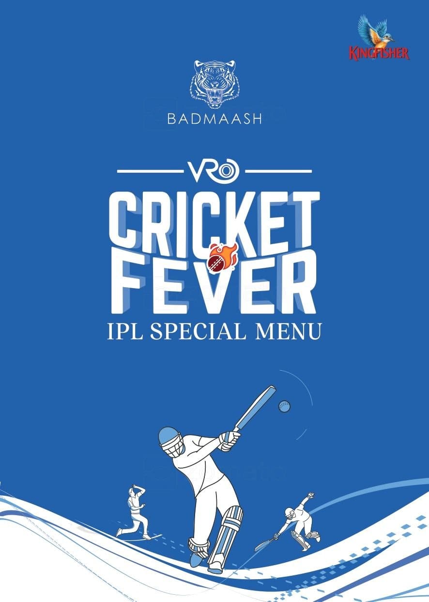 Menu at Badmaash UB City, Bengaluru