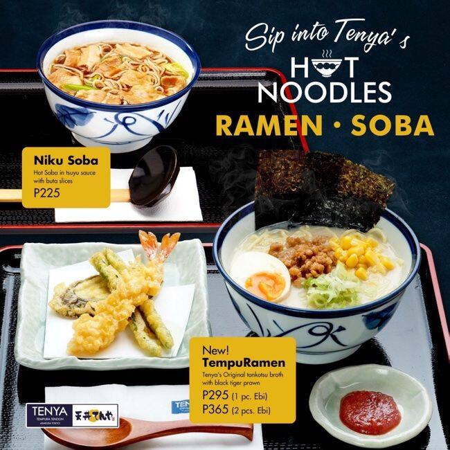 Tenya Tempura Tendon Menu, Menu for Tenya Tempura Tendon, Bonifacio ...