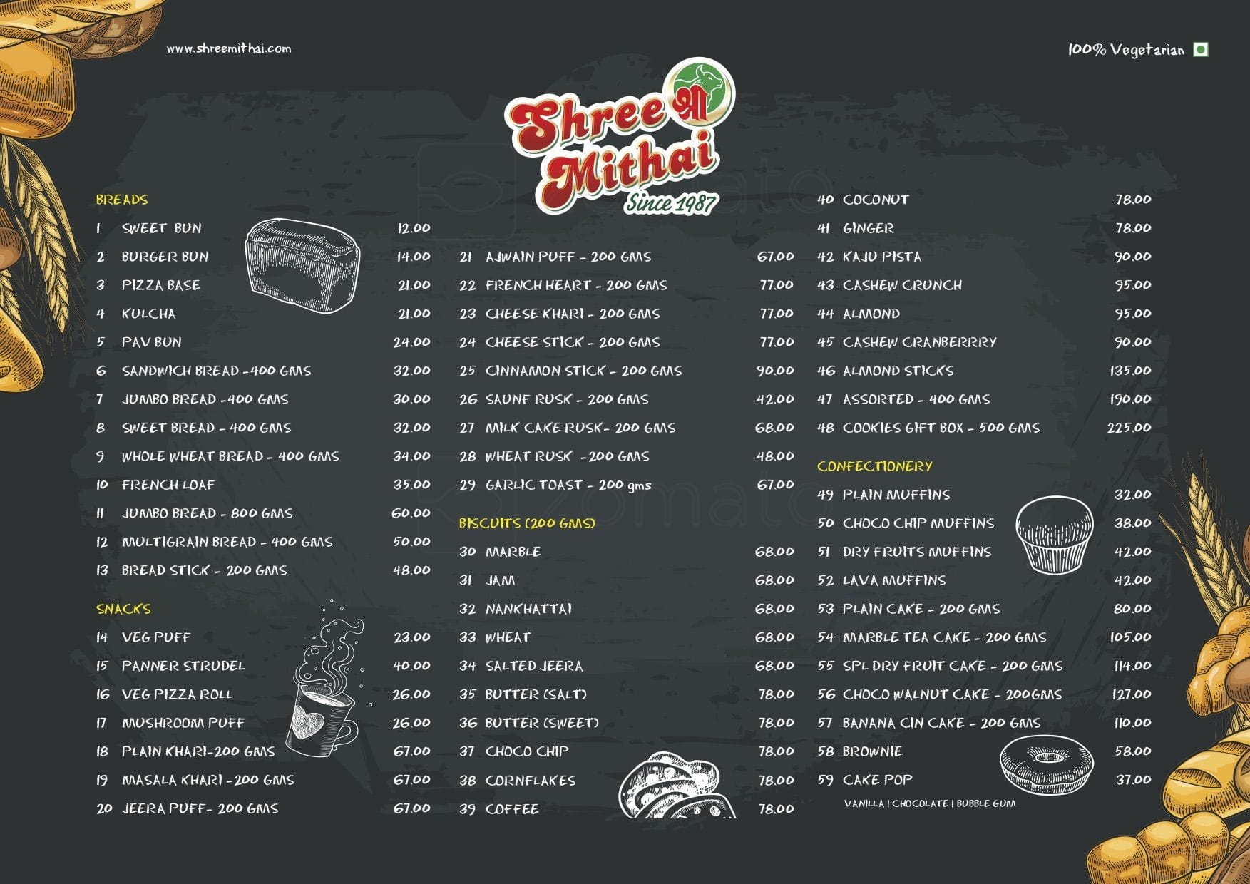 Shree Mithai, Nungambakkam, Chennai का मेनू - Zomato