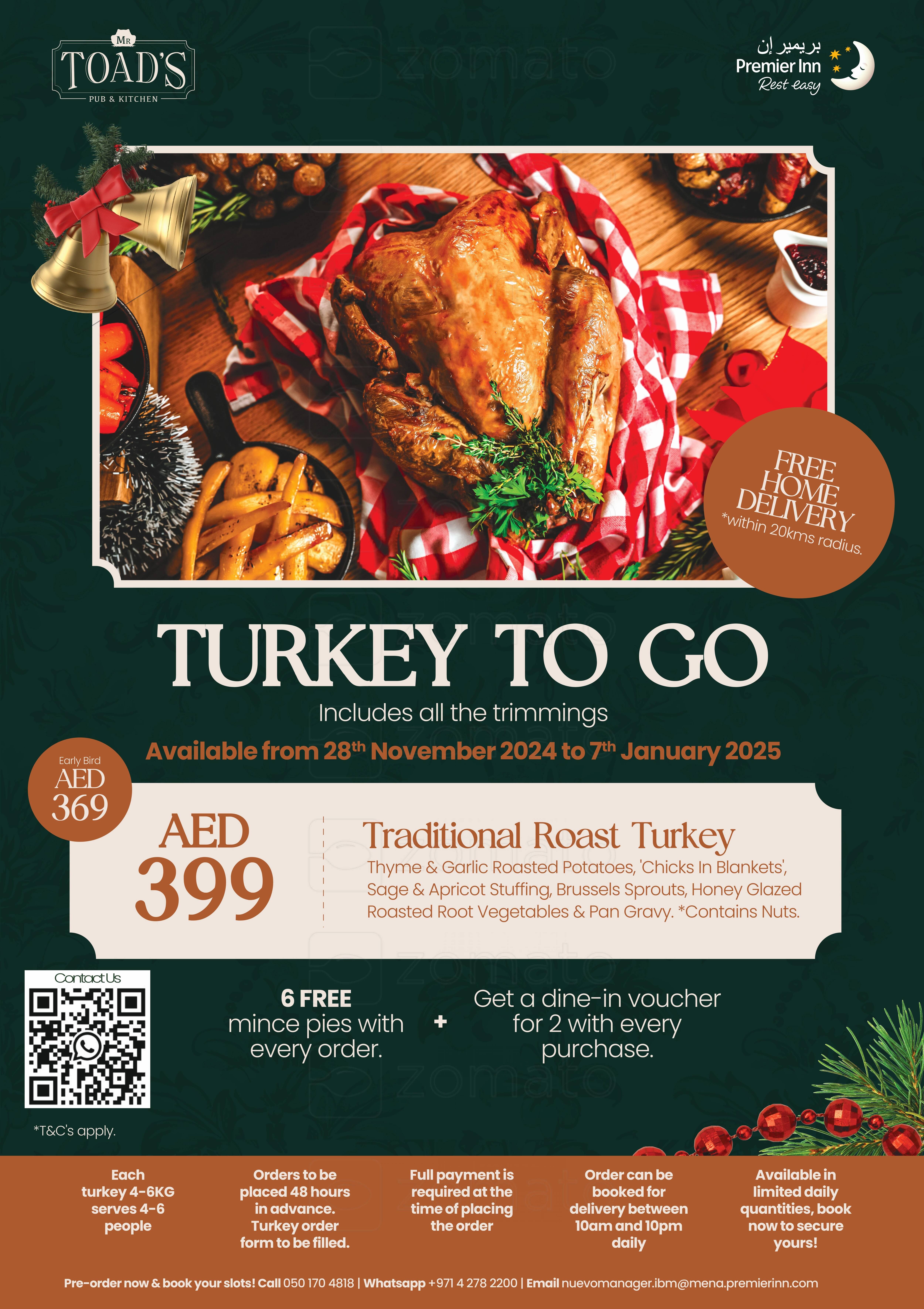 Menu of Mr. Toad's Pub & Kitchen, Jebel Ali Village, Dubai