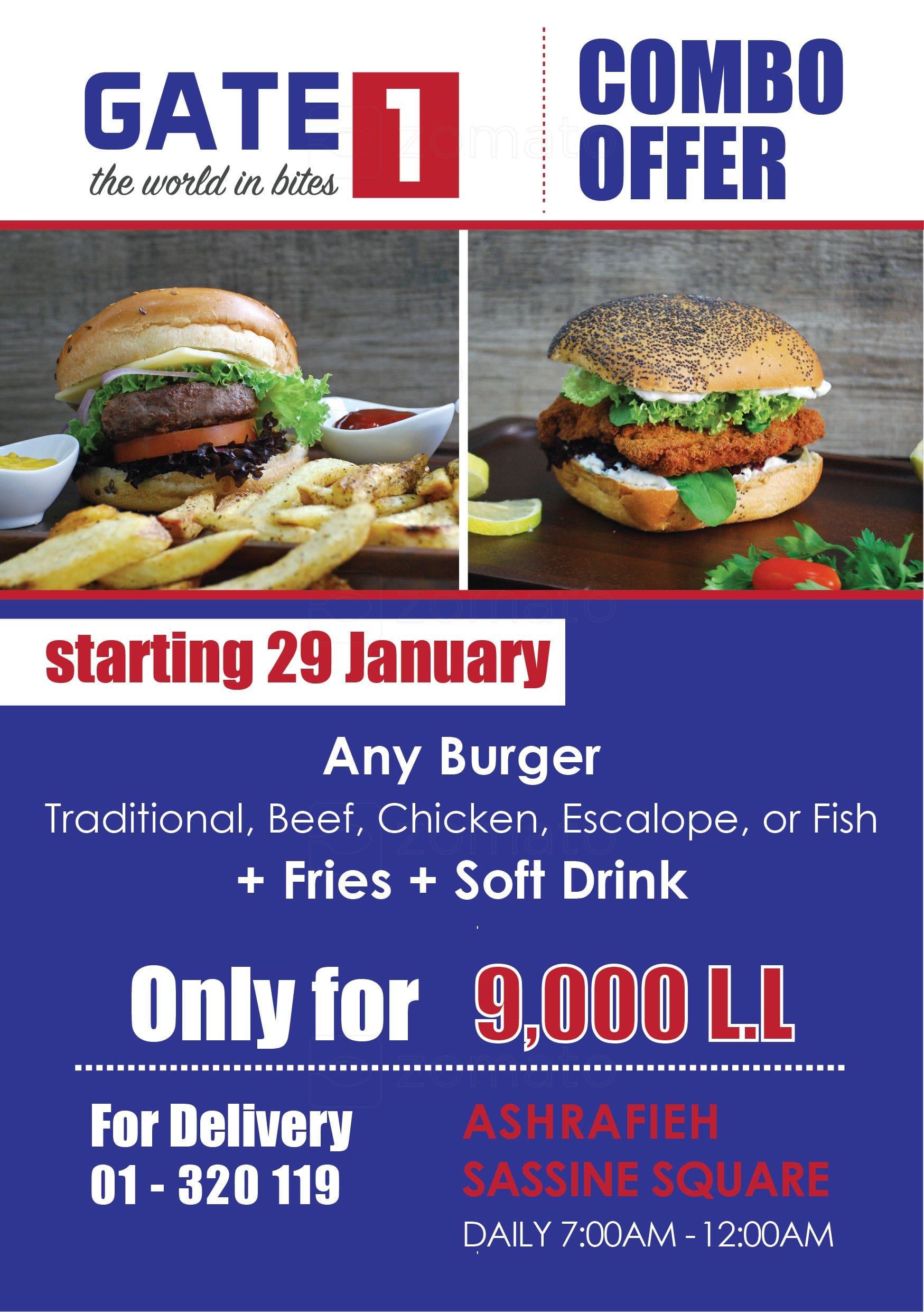 Gate 1 Menu, Menu for Gate 1, Ashrafieh, Beirut District - Zomato Lebanon