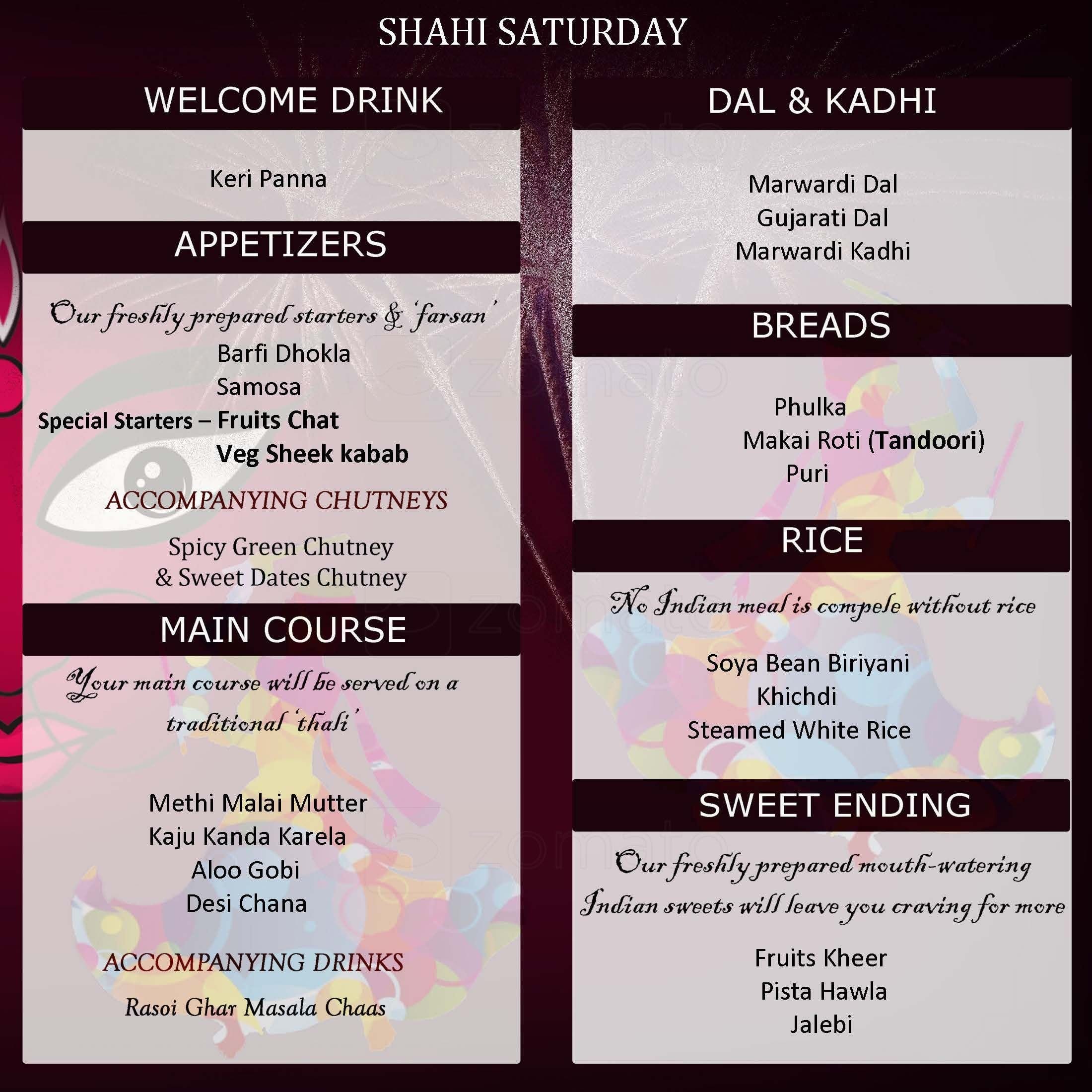Rasoi Ghar Menu, Menu podniku Rasoi Ghar, Al Karama, Dubai - Zomato