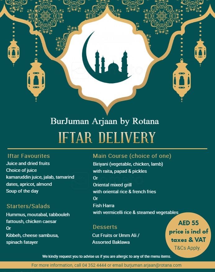 Menu at Cafe 302 - BurJuman Arjaan By Rotana, Dubai