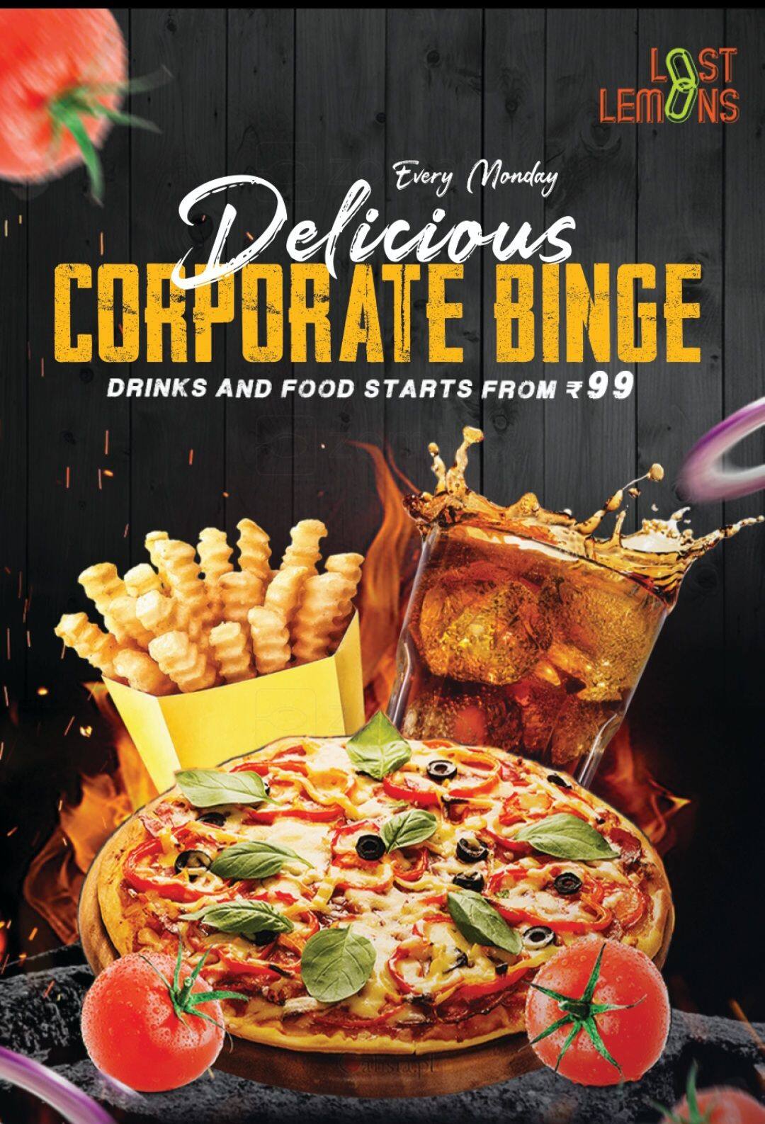 Menu of Lost Lemons, Sector 29, Gurgaon