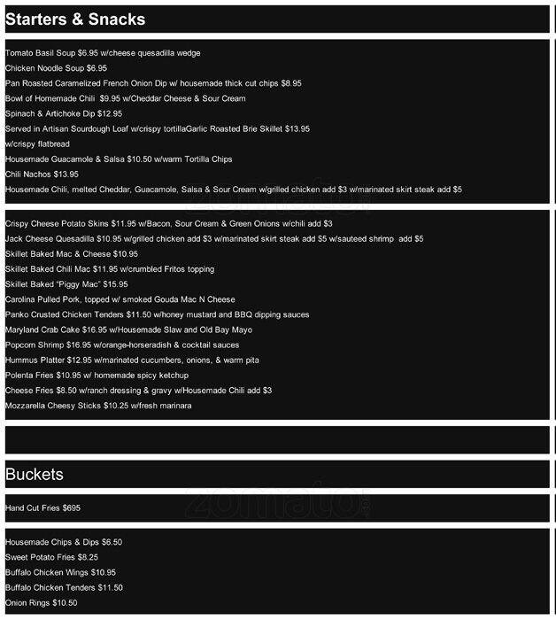 Menu at Big Pink pizzeria, Miami Beach