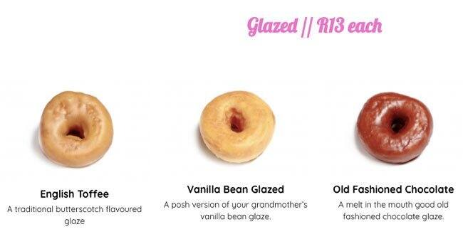 Menu au Wicked Donuts, Durban, 9 Harry Gwala Road