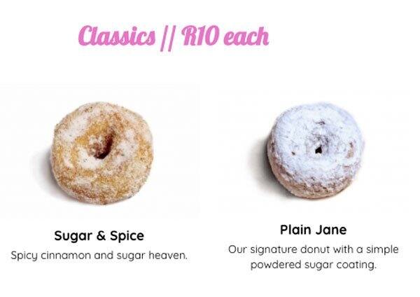 Menu at Wicked Donuts, Durban, 9 Harry Gwala Road