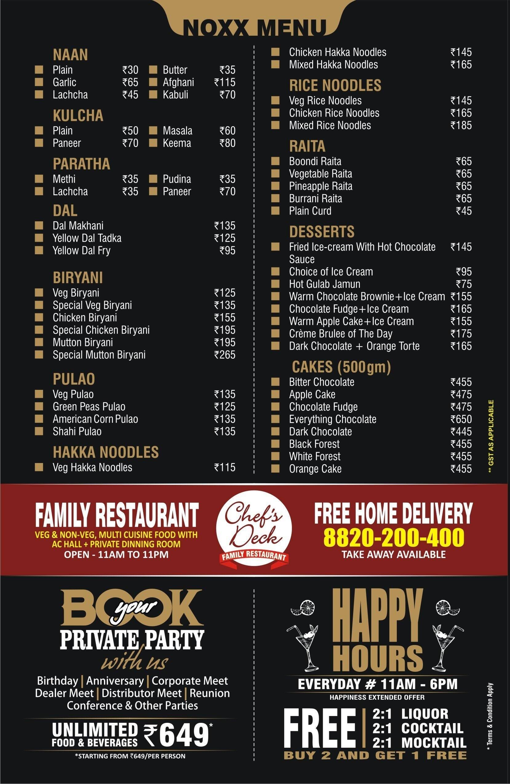 Noxx Menu, Menu for Noxx, Shibpur, Howrah - Zomato