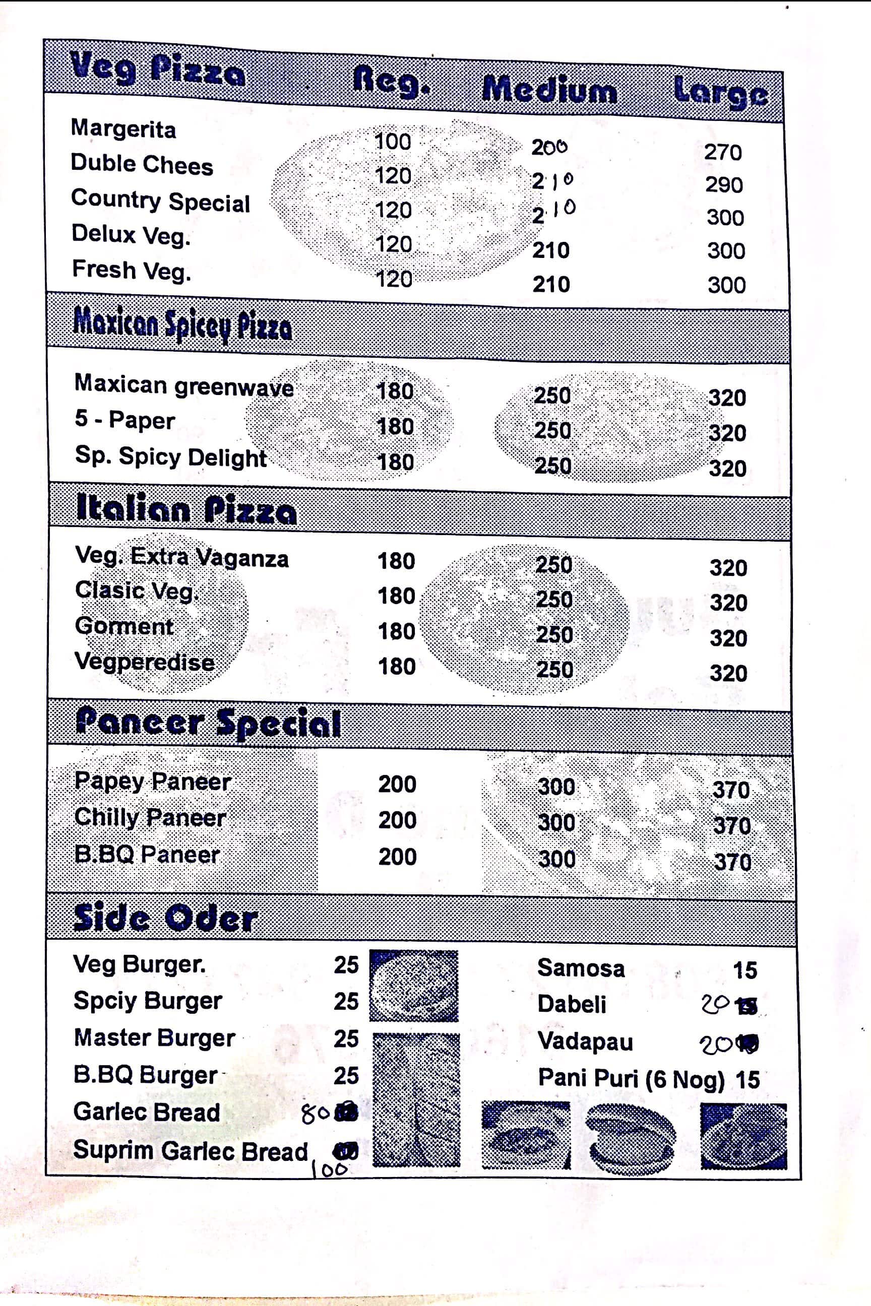 Menu at The Best Pizza Point, Ahmedabad, Shop 4