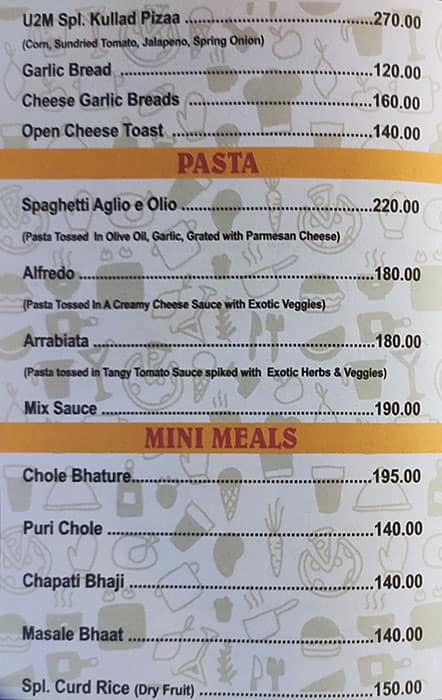 Menu of Udupi 2 Mumbai, Vile Parle West, Mumbai