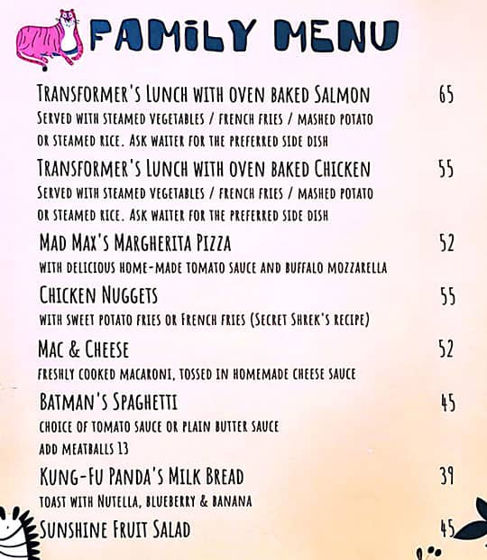 Menu of L'ETO, Palm Jumeirah, Dubai