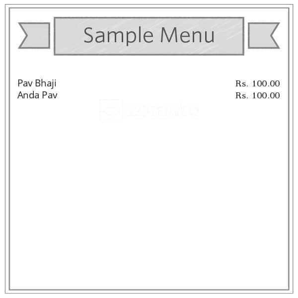 Menu of Shree Swami Samarth Paav Bhaji & Anda Pav Center, Parel, Mumbai