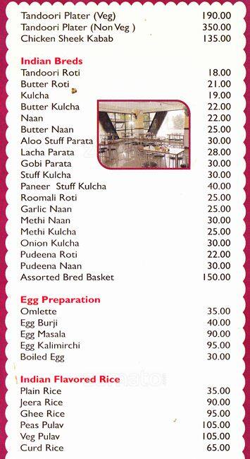 Menu at Sanjeevini Andhra Style, Bengaluru, 29/30, Shantha Krishna ...