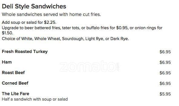 Menu at Tik Tok Restaurant and Bar Division, Portland, SE Division St