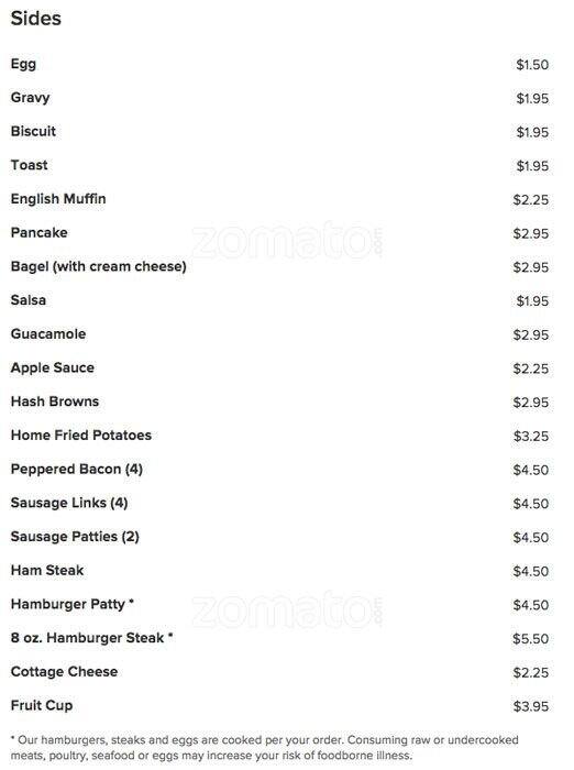 Menu at Tik Tok Restaurant and Bar Division, Portland, SE Division St