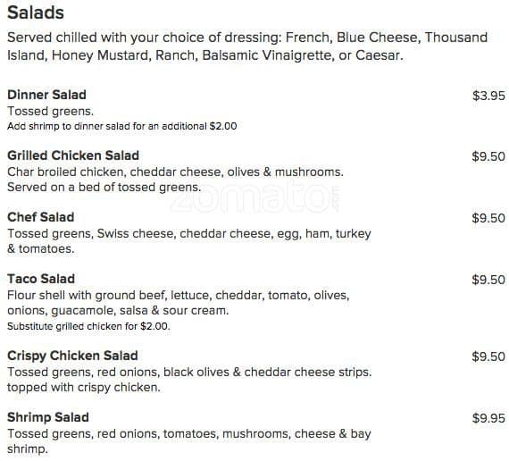 Menu at Tik Tok Restaurant and Bar Division, Portland, SE Division St