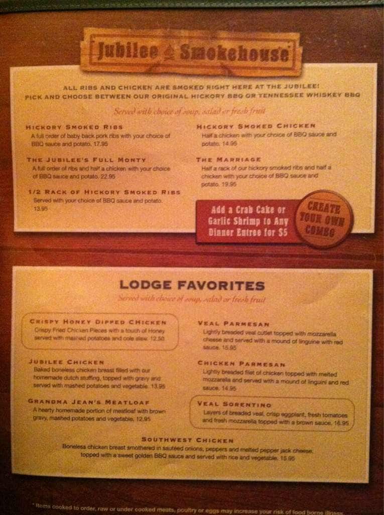 Menu at Pub In The Pines, Pocono Pines, Route 940