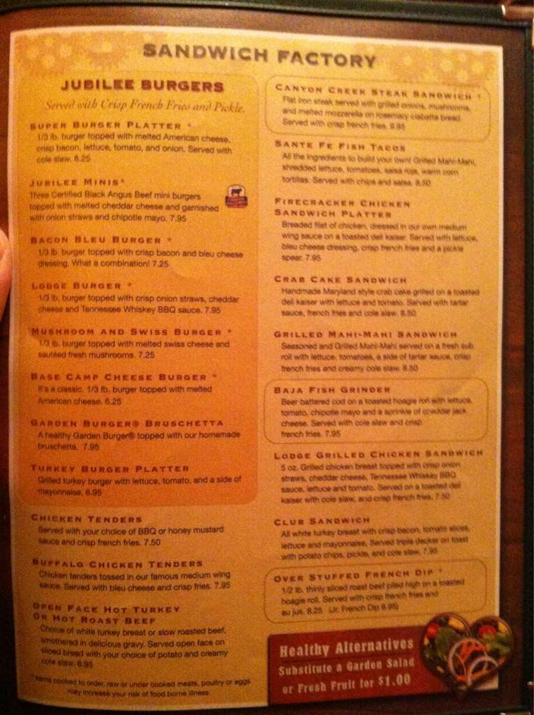 Menu at Pub In The Pines, Pocono Pines, Route 940
