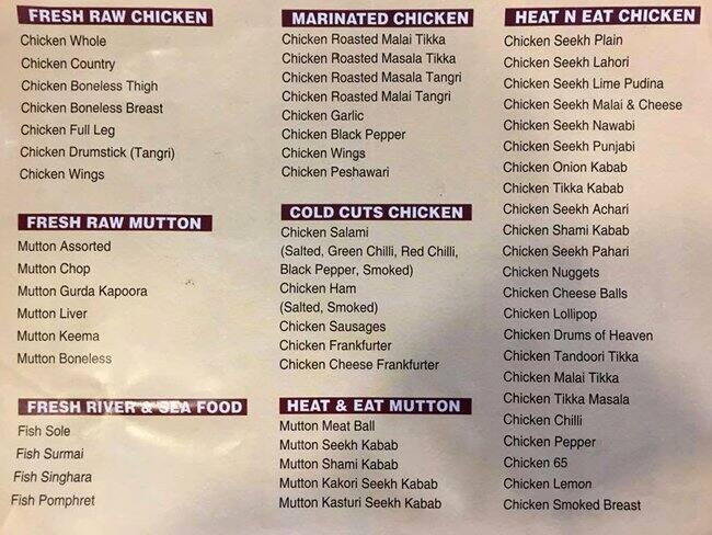 Fresh Chicks Menu, Menu for Fresh Chicks, NIT, Faridabad - Zomato