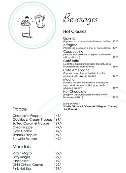 Menu of Fat Soul, Usmanpura, Aurangabad