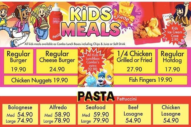 Menu at Burger Box Roadhouse pub & bar, Krugersdorp, 193 Voortrekker Rd ...