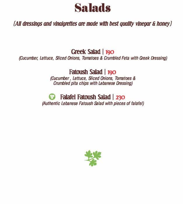 Menu at Falafel Express, Ahmedabad, Sg Highway
