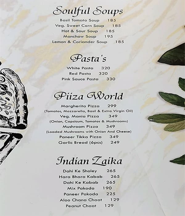Menu of Hotel Moti Palace - Pankhuri Restaurant, Rakabganj, Agra