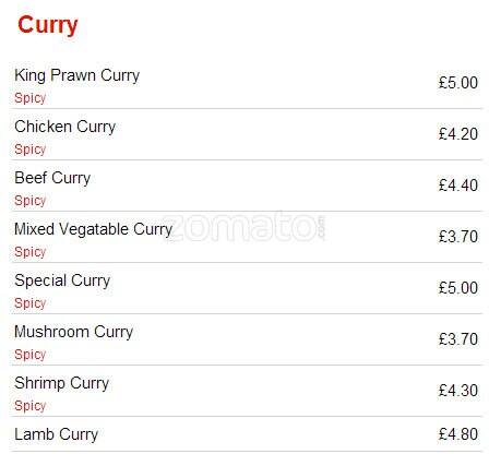 Menu at New Ming restaurant, Welling