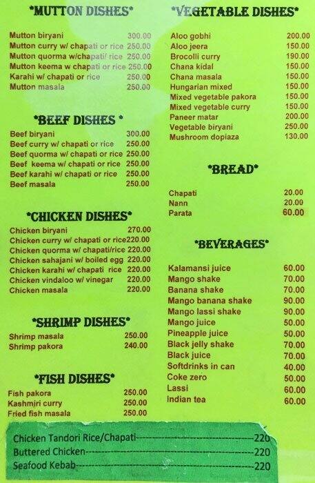 Assad Cafe Menu, Menu for Assad Cafe, Paco, Manila - Zomato Philippines