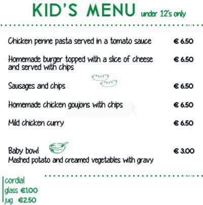 Menu at The Penny Hill pub & bar, Lucan